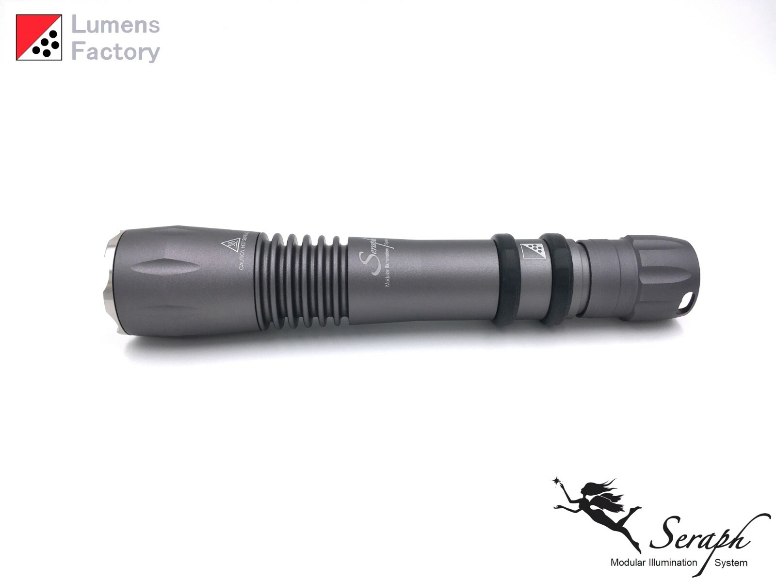 Lumens Factory SP-9 Flashlight Host. Grey, Cren Bezel. Surefire 9P ...