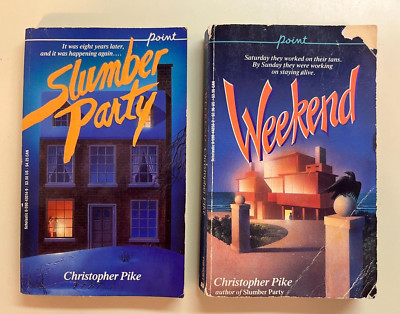 Christopher Pike Paperback Book Lot - Weekend & Slumber Party, Point ...