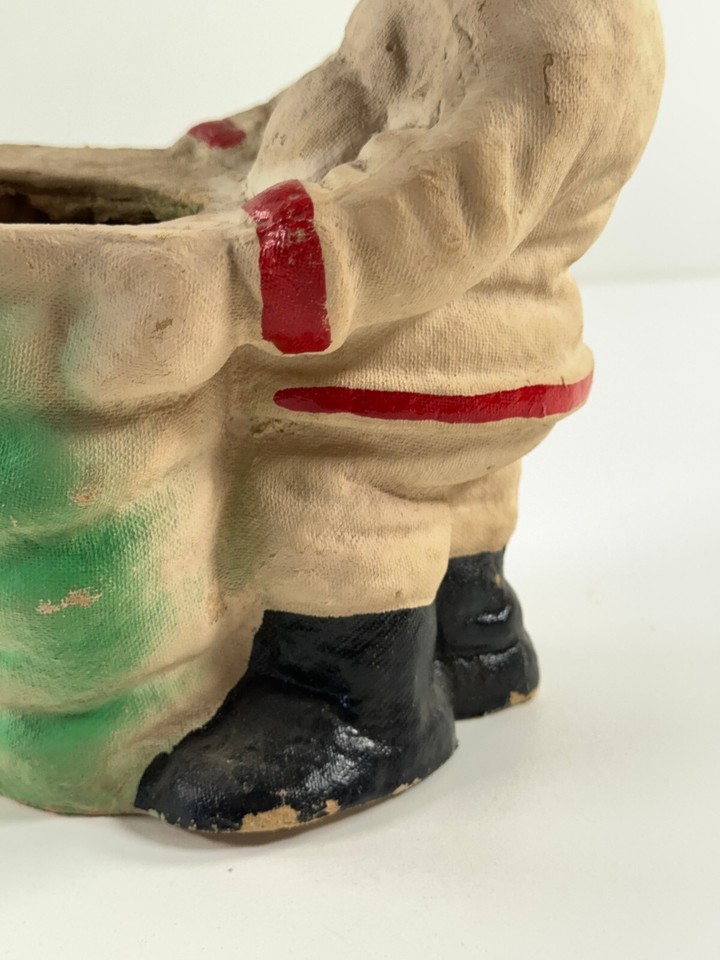 vtg 30s 40s Paper Mache Pulp Santa Clause Candy Container Christmas | eBay
