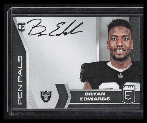 BRYAN EDWARDS 2020 Panini Donruss Elite Pen Pals Rookie Autograph ...