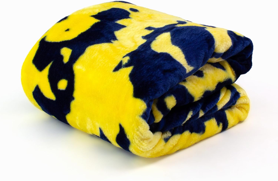 Everything Comfy Michigan Wolverines Soft Raschel Plush Throw Blanket ...