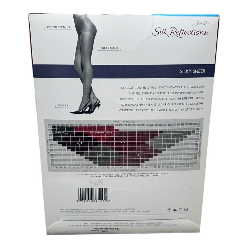 Hanes silk reflections silky sheer control top Sandlefoot AB travel ...