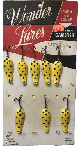 Vintage Wonder Lures S1375 Display Acme Tackle Co, Providence, R.I ...