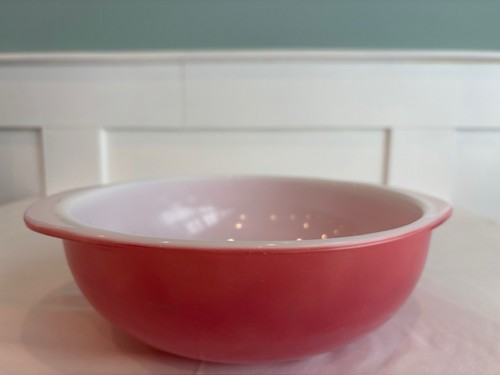 1952 Vintage Pyrex 2qt Round Casserole #024 Pink Flamingo | eBay