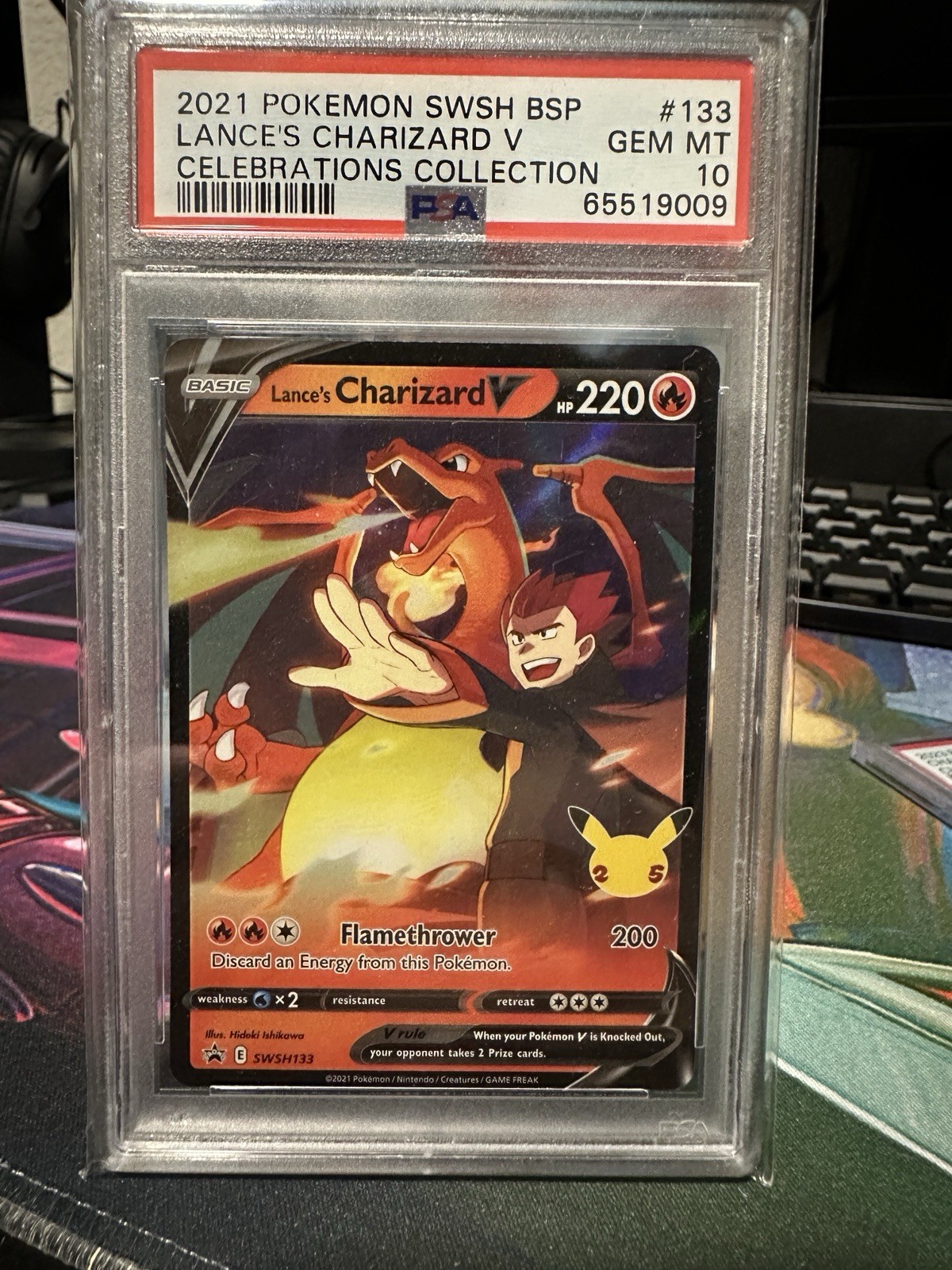 Lance's Charizard V SWSH133 Current Market Value | Celebrations