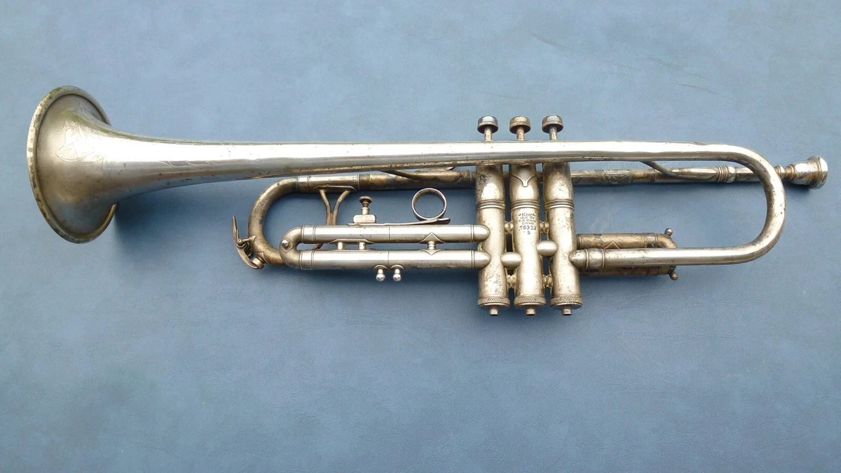 White Trumpet Instrument