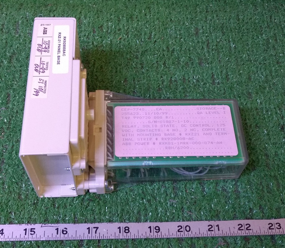 1 NEW ABB RXMB1-1MRK-000-874-AN RELAY w/RXZ21 & RK928008-AC NNB ***MAKE ...