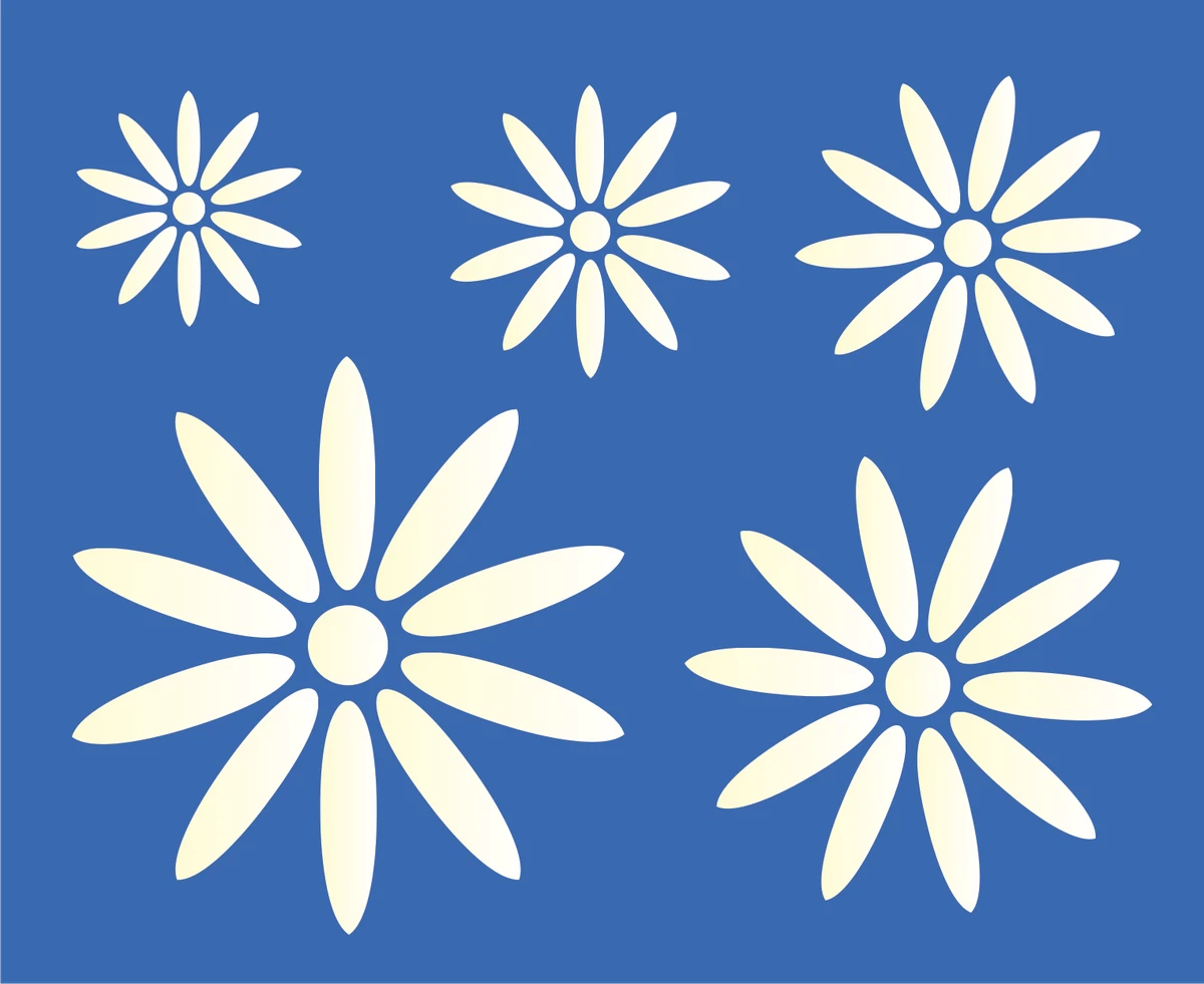Daisy Cut Out Template