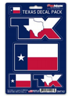 Texas TX Logo and Flag 4 Pack Decal Set [NEW] Car Truck Decal Sticker ...