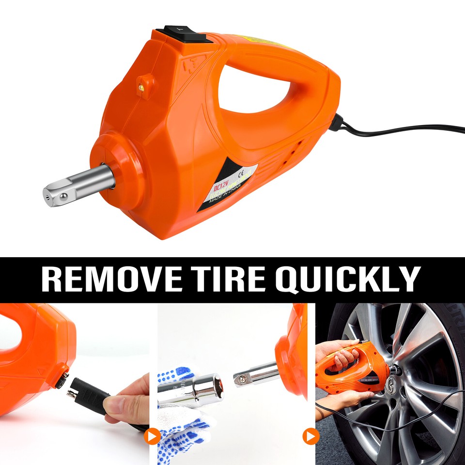 Electric 12V Car Jack 3/5Ton Floor Jack Lift w/ Impact Wrench Tire ...