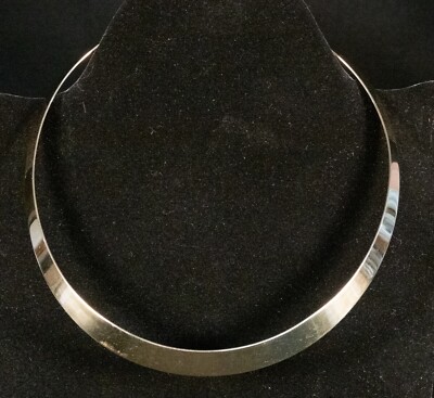 Ed Levin Gold Plated Sterling Silver Choker Necklace | eBay
