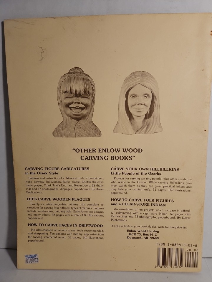 Learn to Carve Faces & Facial Expressions, 1980 Pb Woodcarving Book ...