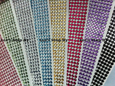 504pcs 6mm Rhinestone Diamond Crystal Bling Decoration Wedding Adhesive ...