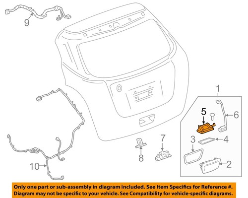 GM OEM 13-22 Encore Lift Gate Lock Hardware-Handle, Outside Bracket ...