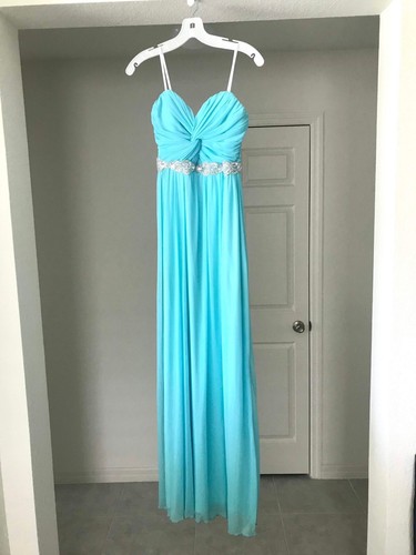 Size 7 city triangles light blue prom dress | eBay