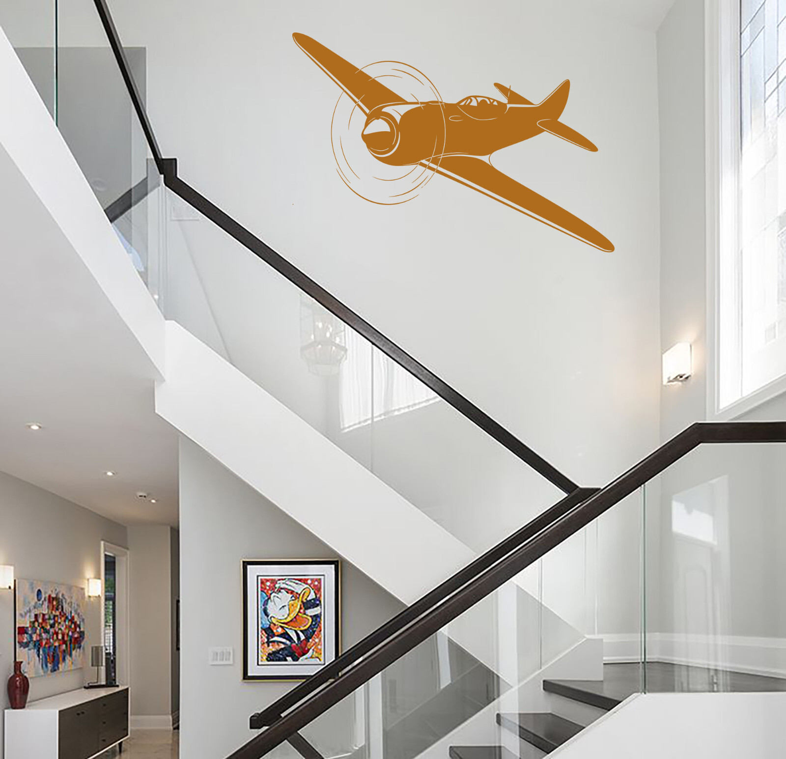 Spitfire Plane Army RAF Airplane WW2 Decor Vinyl Wall Sticker Decal ...