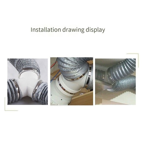 PVC Y Shape Ducting Splitter Connector for Extractor Fans Range Hood ...