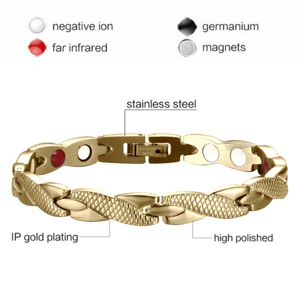 Twisted Dragon Magnetic Therapy Couple Bracelet Detachable Bangles ...
