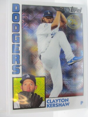 2019 Topps '84 Topps Silver Pack Chrome Series 2 #T841 Clayton Kershaw ...