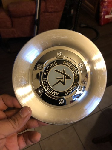 3ea American Racing Estrella Ar95 95 Wheel Silver Rim Center Hub Cap ...