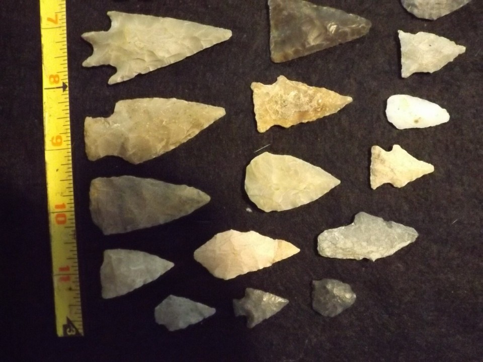 Texas Arrowhead Collection, Prehistoric Indian Artifacts *FREE SHIPPING ...