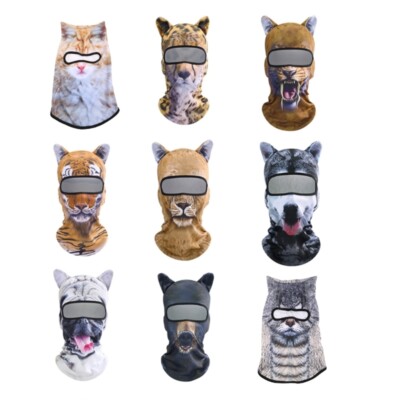 3D for Cat Dog Balaclava Warmer Hats Party Full Face for Outdoor Spo ...