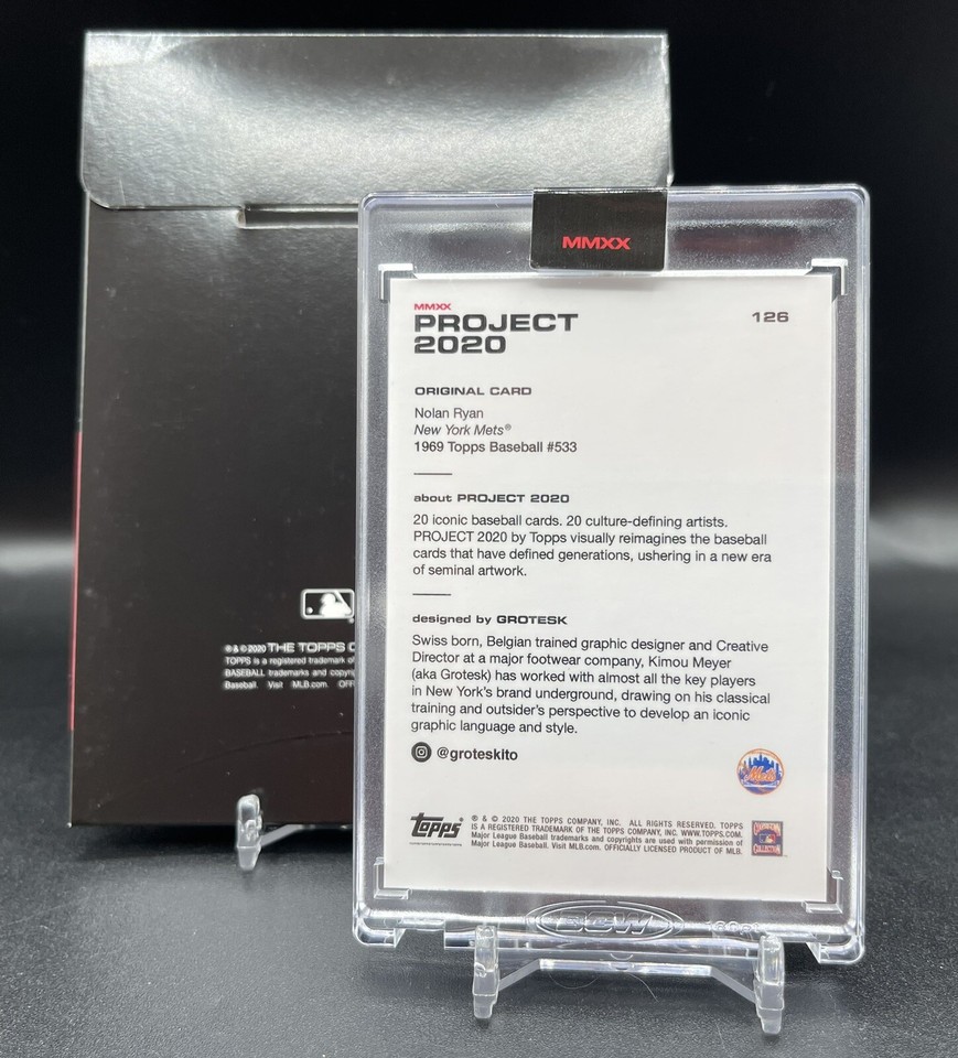 2020 Topps PROJECT 2020 Card #126 NOLAN RYAN by GROTESK | eBay