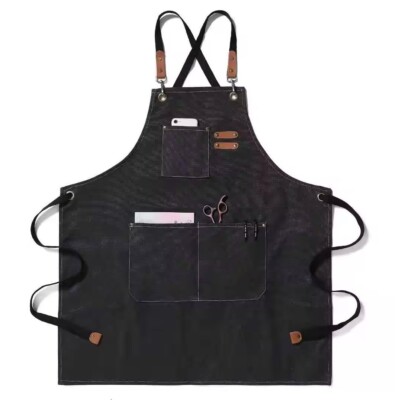 Canvas Kitchen Apron Man Woman Men Chef Work Apron For Grill Restaurant ...