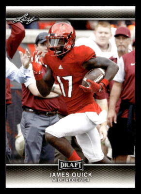 James Quick 2017 Leaf Draft Card #33 Louisville Cardinals | eBay