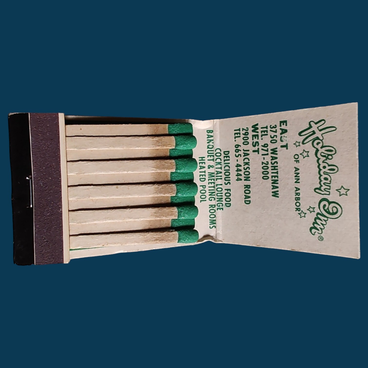 Vintage HOLIDAY INN Unused FULL Matchbook Match FRONT STRIKE Matches ...