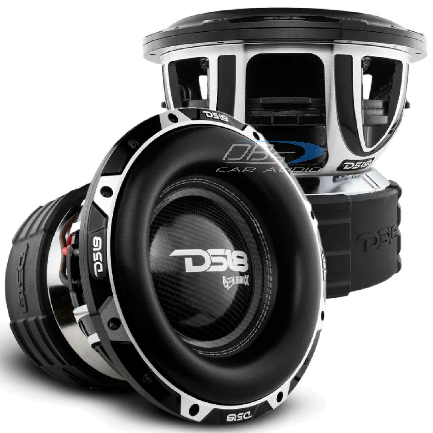 2x DS18 HOOL-X12.4DHE 12" Competition Subwoofer 6000W DVC 4-ohm Bass ...