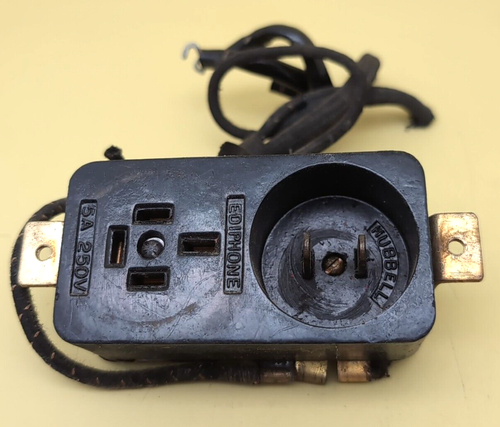 *PART* Edison Ediphone Sesquicentennial Edition Outlet Socket SHOWN ...