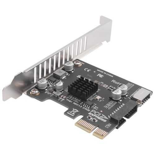 Pci Express Card Pcie to USB3 Type-E Front Type-C 19P Expansion ...