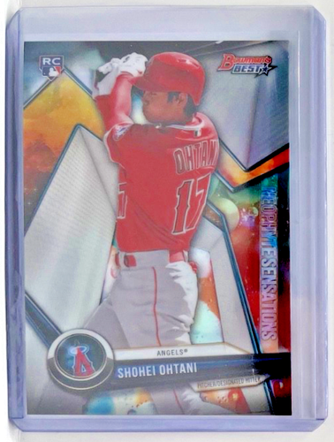 SHOHEI OHTANI ~2018 BOWMAN'S BEST NEOPHYTE SENSATIONS ROOKIE CARD #NS ...