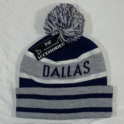 P4F Accessories Pom Pom Beanie Hat Dallas Football Cowboys Adult Unisex ...