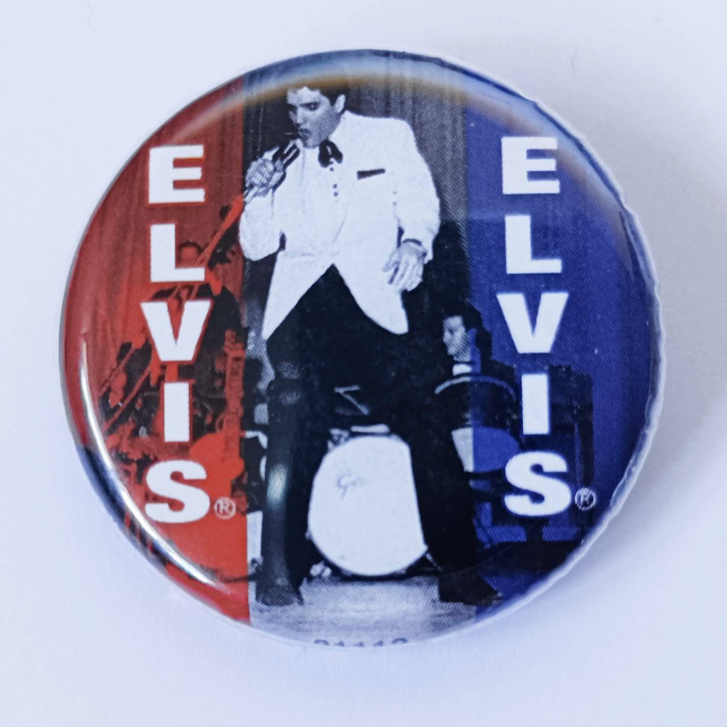 Official Licensed Elvis Presley Button Badge Pin, 3.2cm, USA Made ...