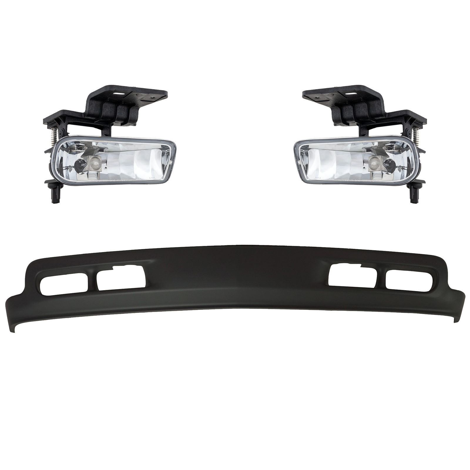 Air Dam Deflector Lower Valance Apron Kit Front Driver & Passenger Side ...