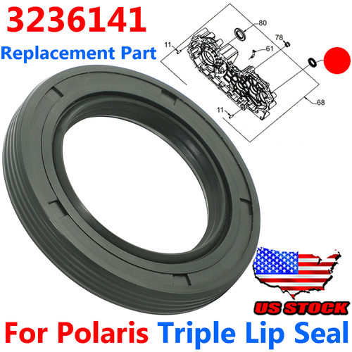 3236141 Triple Lip Seal Part For Polaris Sportsman 570 Ranger 1000 Pro ...