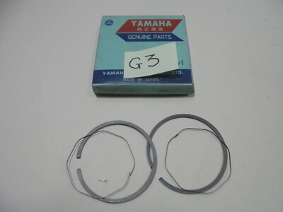 NOS YAMAHA CS2 CS2E 180cc PISTON RING SET 1 piston STD 237-11601-10 (G3 ...