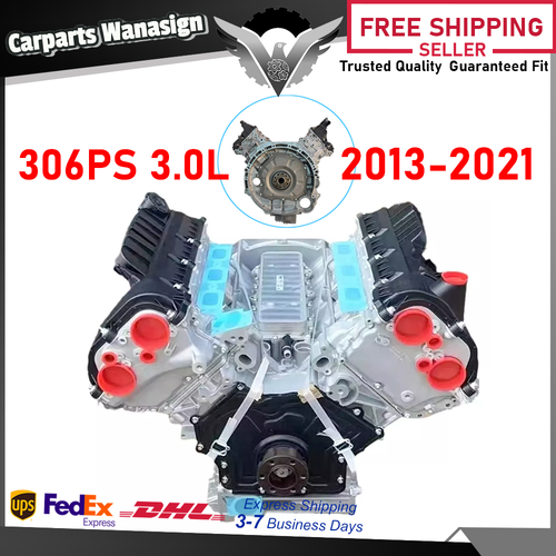 Long Cylinder Block Engine Assembly For 13-21 Land Rover 306PS Jaguar ...