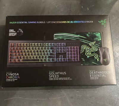 RAZER ESSENTIAL GAMING BUNDLE (USED) Includes: Mouse, Mouse Mat ...