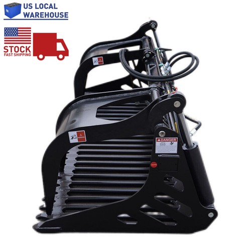 US Stock Attachments 74" Rock Bucket for Skid Steer Attachment Quick ...