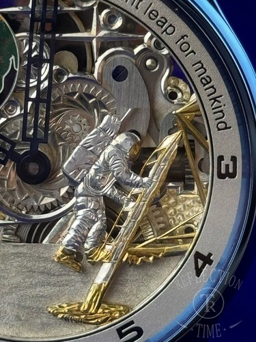 Omega SKELETON Watch Space NASA Marriage Apollo HAND ENGRAVED Dial ...