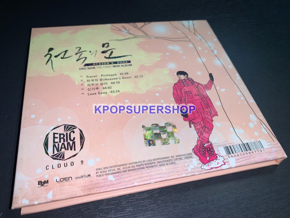 Eric Nam 1st Mini Album Cloud 9 Autographed Signed CD Photobook Great ...