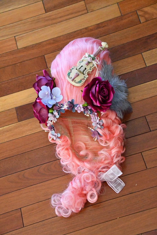 Rococo Marie Antoinette Wig Pink Cosplay Halloween Baroque Unique ...