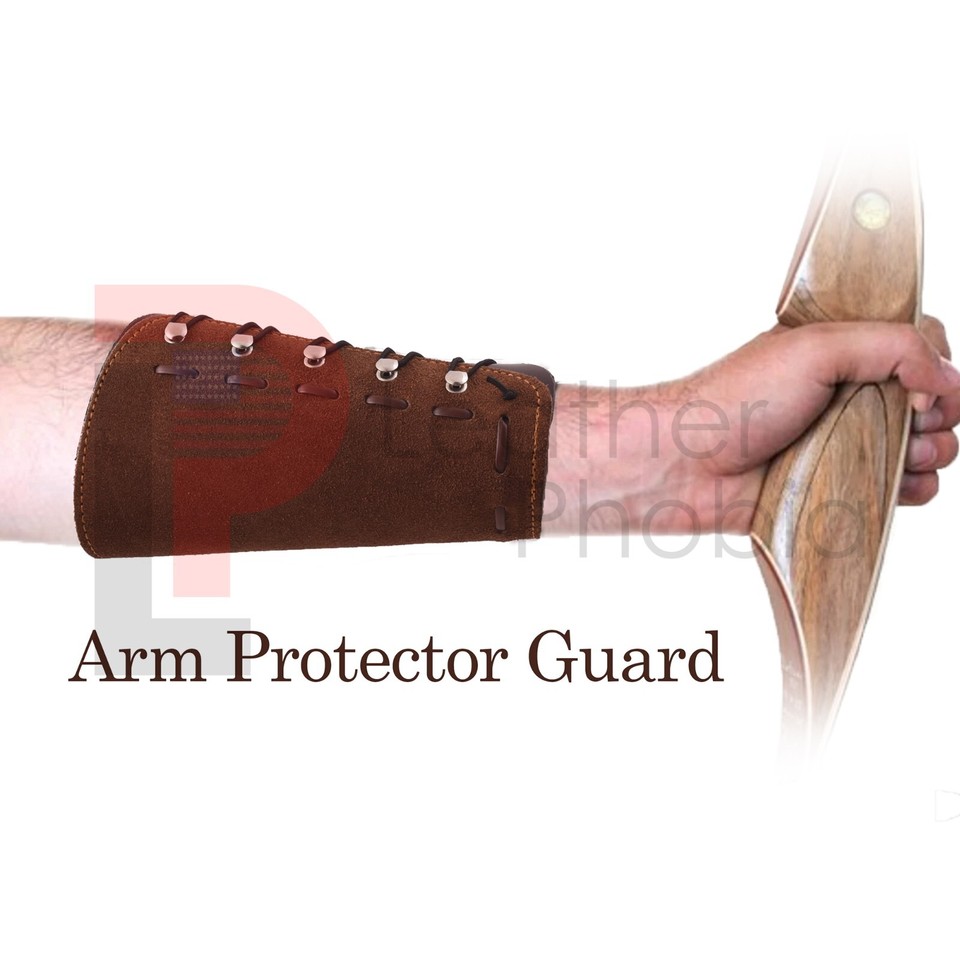 Leather Archery Arm Guard Traditional Bow Longbow Recurve Bow Forearm ...