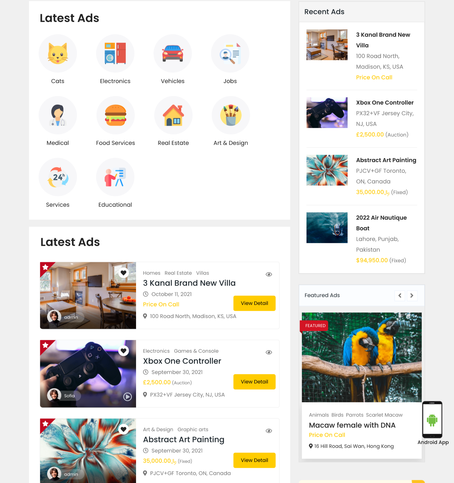 Craigslist Style Classified Ads Website Design with Free 5GB SSD ...
