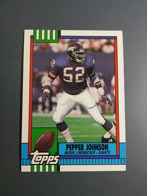 PEPPER JOHNSON 1990 TOPPS FOOTBALL Card # 54 C1741 | eBay