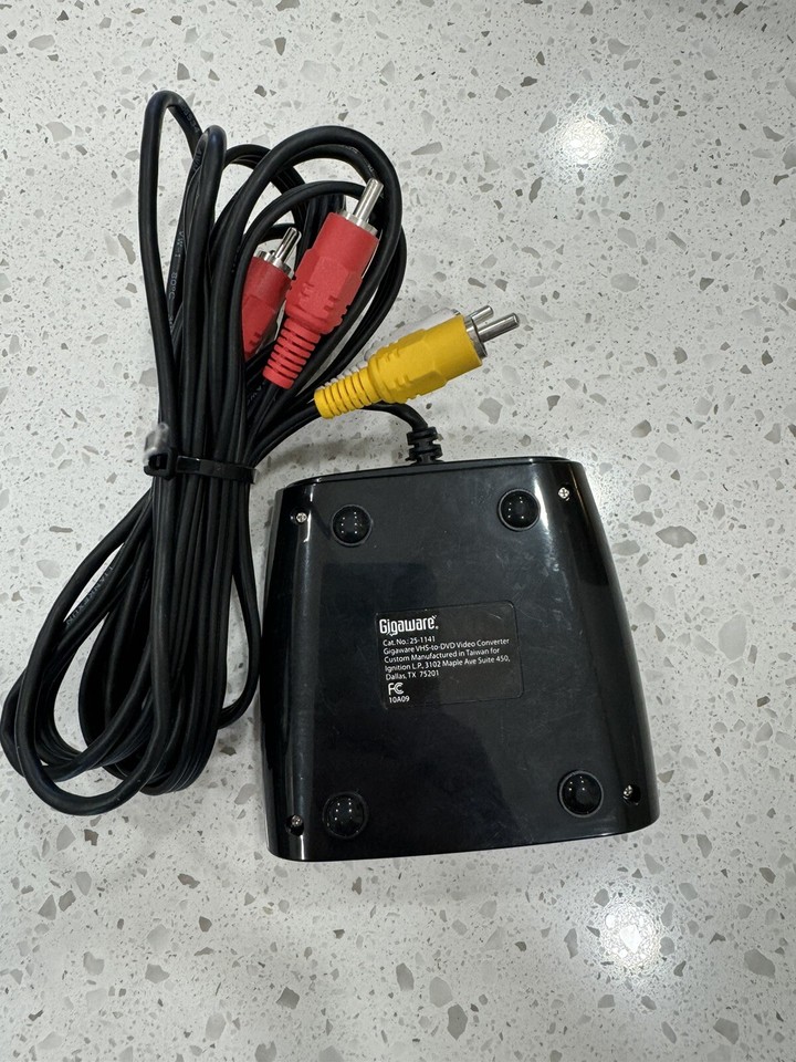 Gigaware 2501141 VHS-TO-DVD Or MP4 Video Converter S Video Composite ...