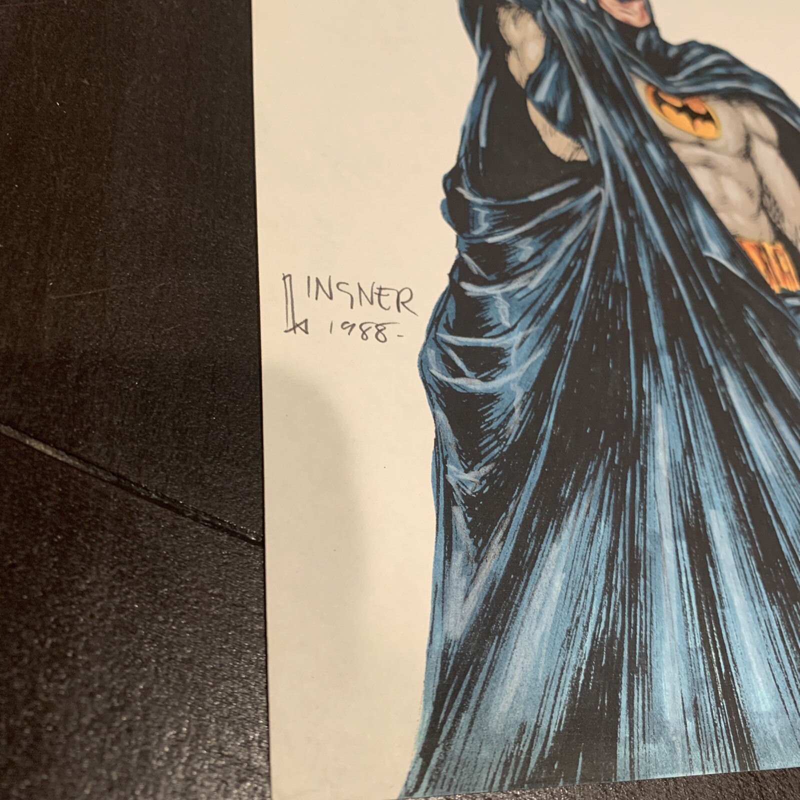 Early Joseph Michael Linsner Original Sketch Art 9 X 11 Color Batman ...